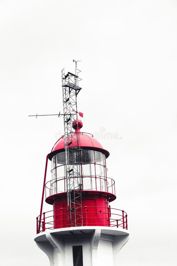 Vertical Shot of Sheringham Point Lighthouse. Shirley, Canada Stock ...