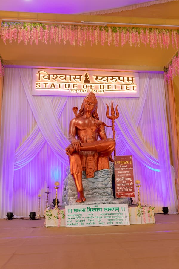 Vertical Shot of the Shiva Statue Editorial Photography - Image of ...