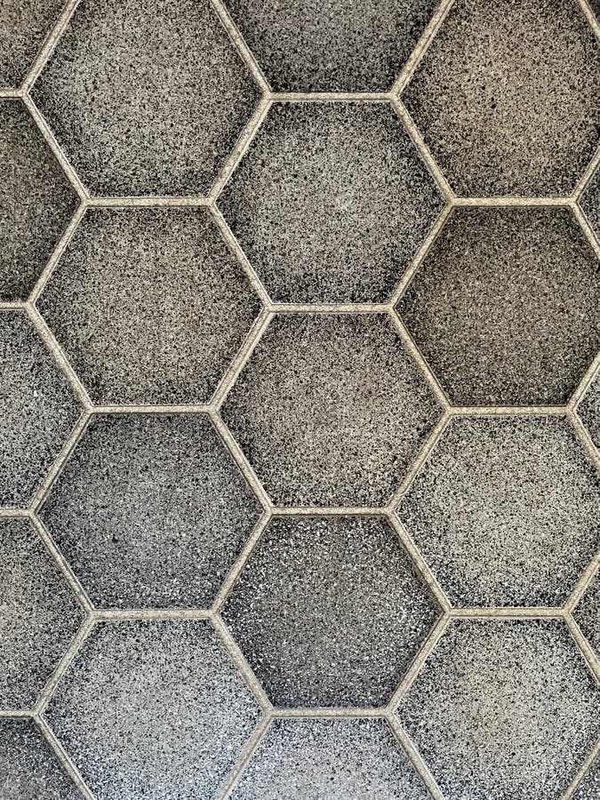 Vertical Shot of Six-sided Pavement Tiles Stock Image - Image of sided ...
