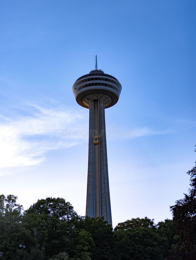 Vertical Shot of the Skylon Tower Observation Deck in Niagara Falls ...