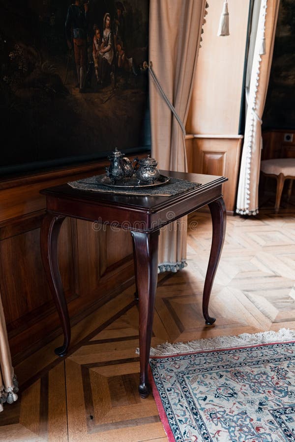 Vertical Shot of a Small Table with a Tea Set on it in Zofingen ...