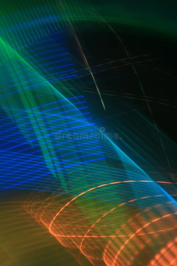 Vertical Shot of Smooth Technology Light Lines with Virtual Space ...