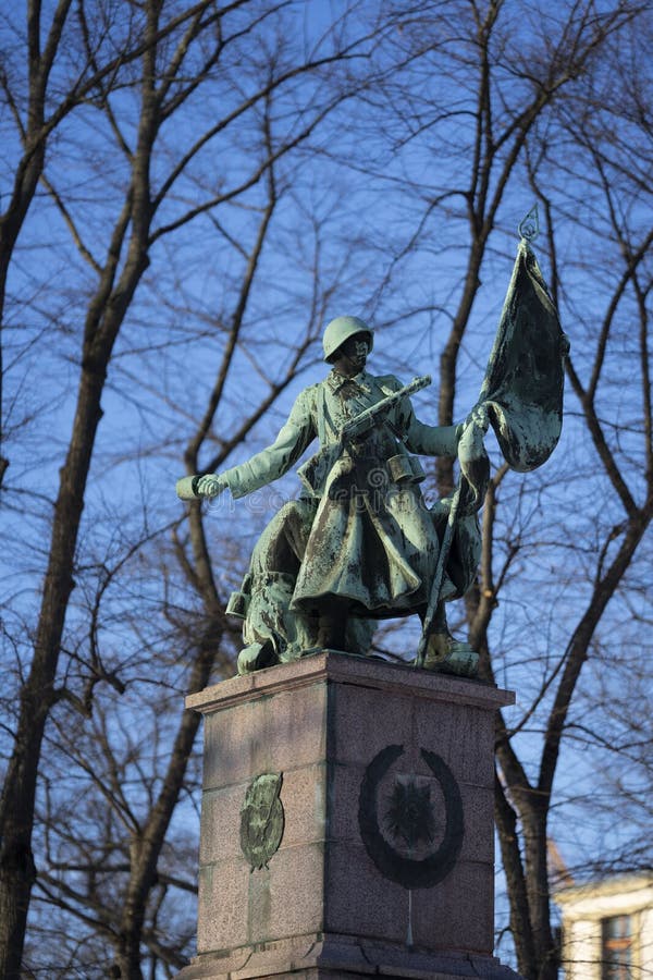 Vertical Shot of the Soviet Victory Monument Editorial Image - Image of ...