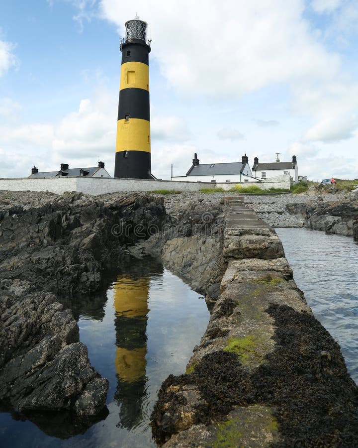 Vertical Shot of a St.Johns Point Lighthouse in North Ireland Stock ...