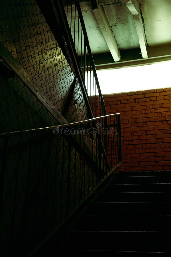 Vertical Shot from a Staircase of an Industrial Building Stock Photo ... Vertical Shot from a Staircase of an Industrial Building Stock Photo ...