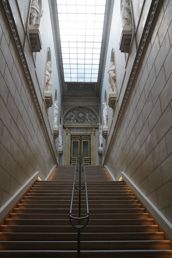 Vertical Shot of a Staircase Leading To the Doors of a Building Stock ... Vertical Shot of a Staircase Leading To the Doors of a Building Stock ...