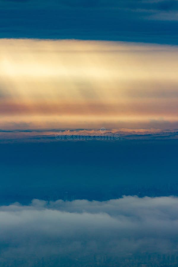 Vertical Shot the Sun Rays Hitting a Small Village in Croatia Stock ...