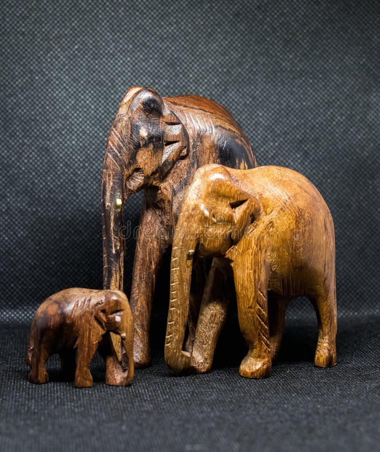 Three Elephant Statue. stock image. Image of luang, photographed ...