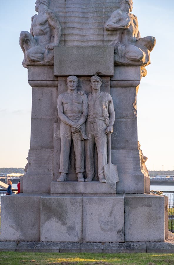 Vertical Shot of Titanic Memorial Liverpool in England Editorial ...