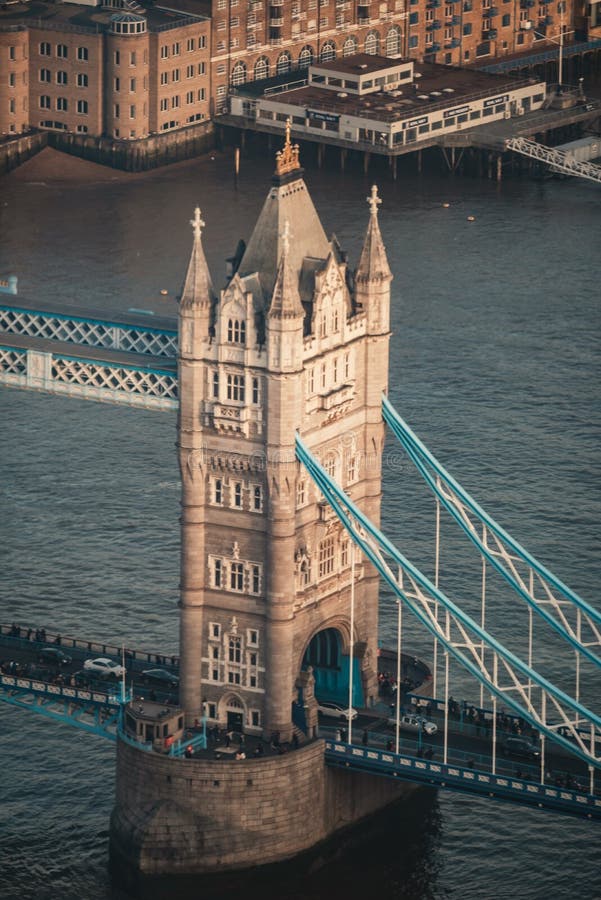 Vertical Shot of a Tower Bridge in London Stock Image - Image of city ...