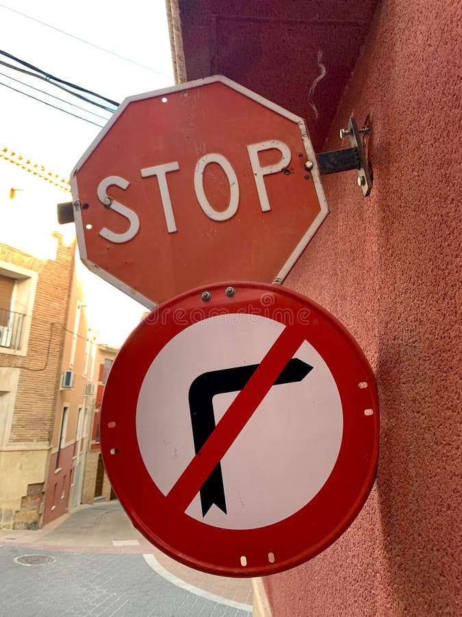 Vertical Shot of the Traffic Signs Stock Image - Image of communication ...