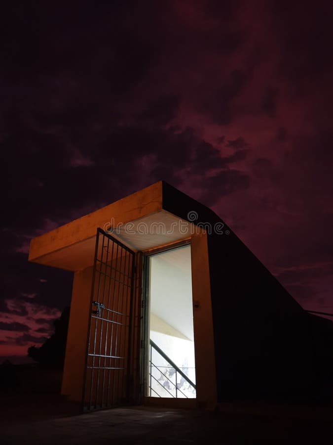 Vertical Shot of the Triangle Building with a Prison Gate instead of ...