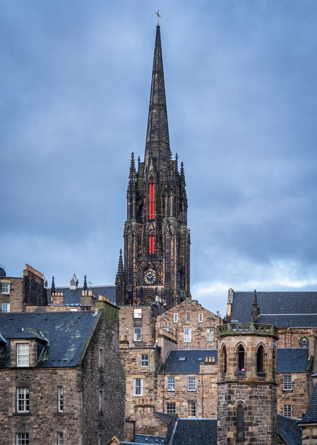 Vertical Shot of Typical Edinburgh Buildings and Architectures ...