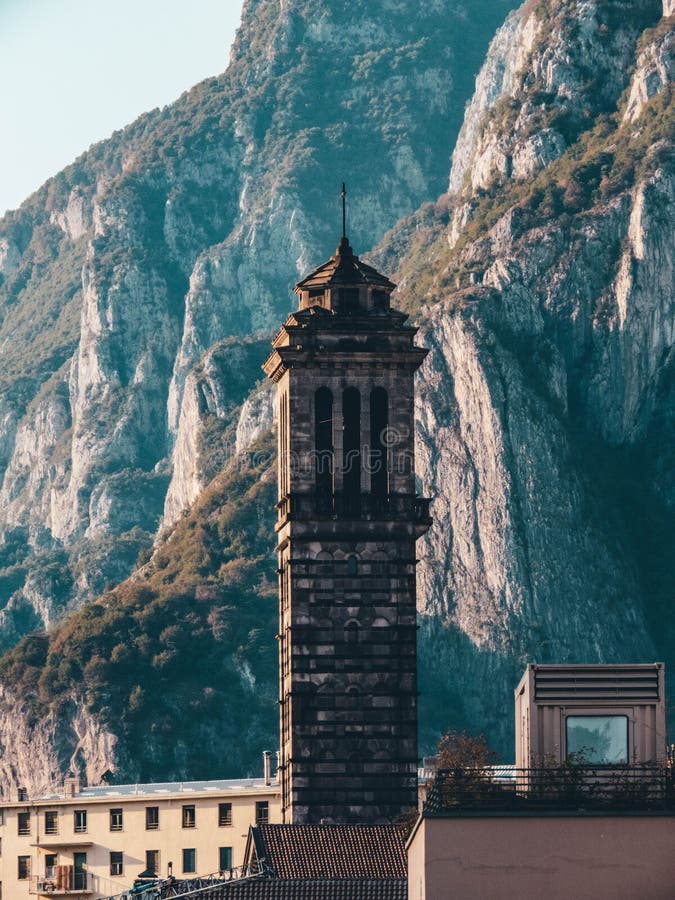 Vertical Shot of Victory Tower in Lecco, Italy Editorial Photo - Image ...