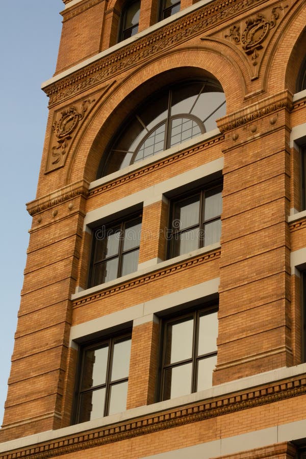 Vertical Shot of Vintage Building with Clear Sky Stock Image - Image of ...