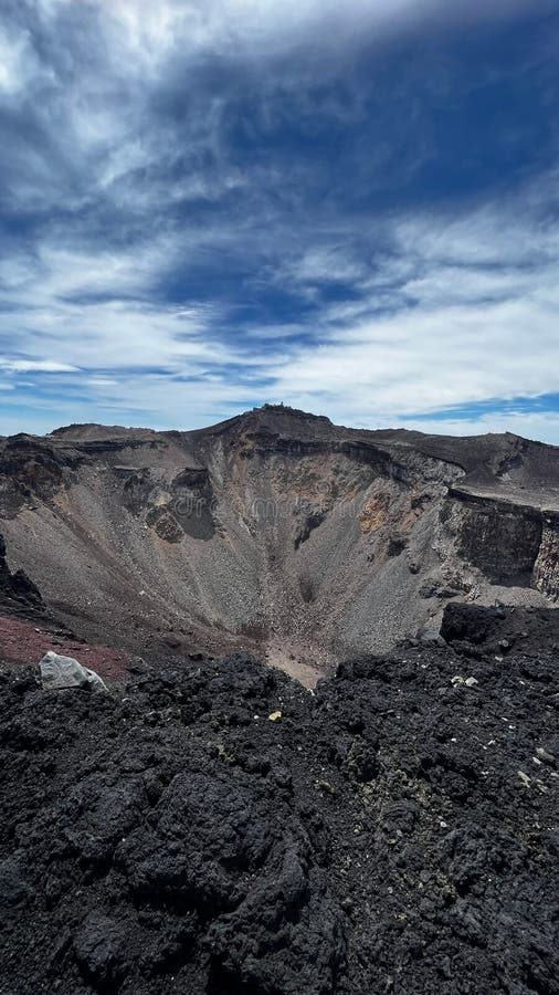 Vertical Shot of Volcano Rocks Stock Photo - Image of blue, volcano ...