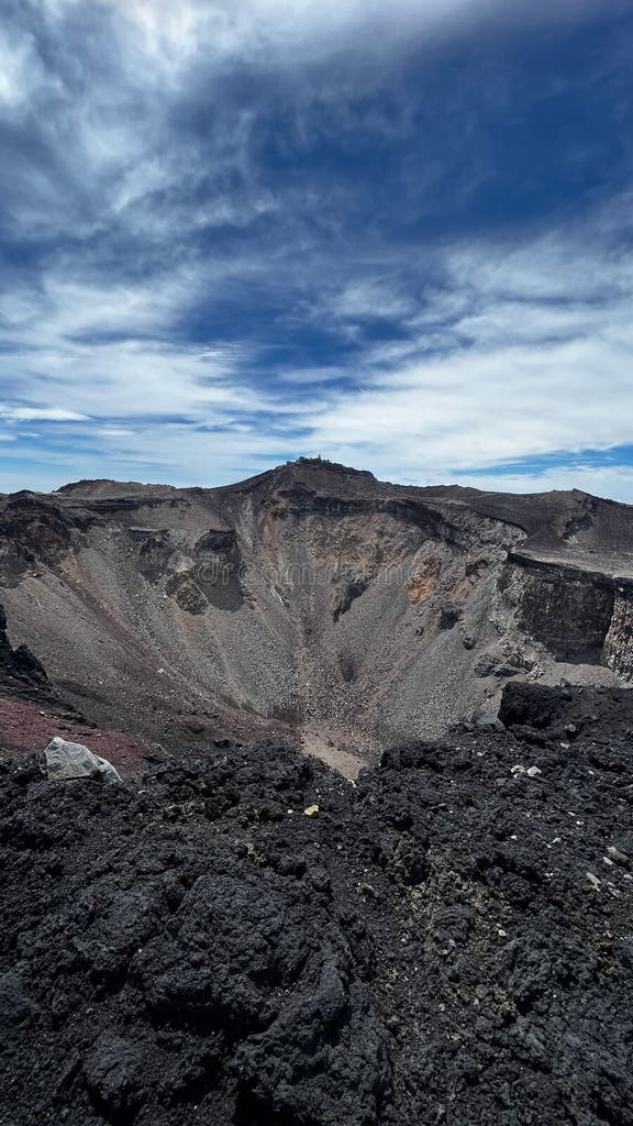 Vertical Shot of Volcano Rocks Stock Photo - Image of blue, volcano ...
