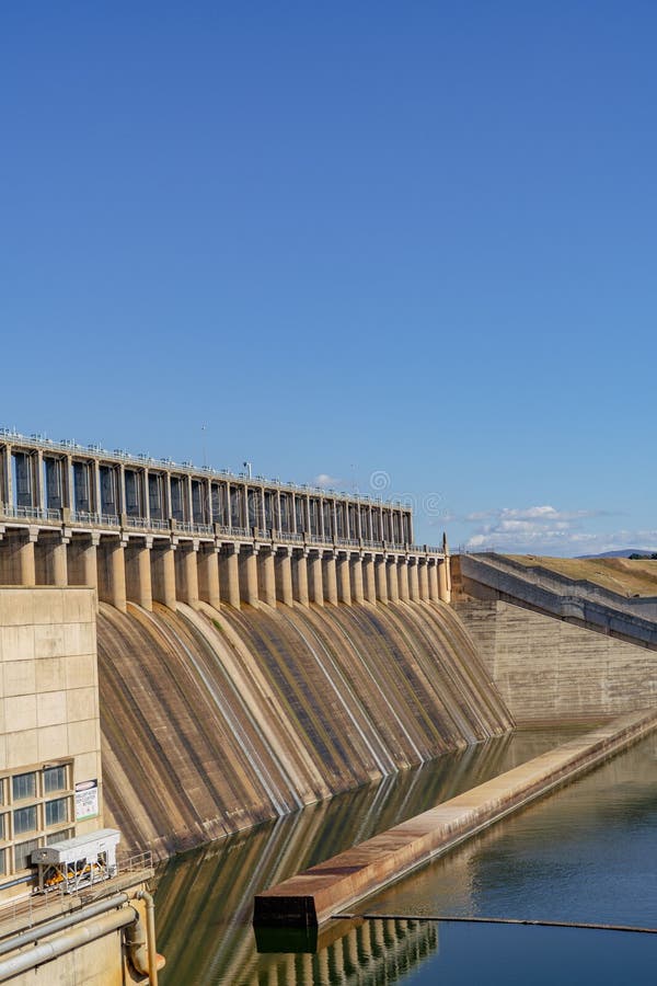 Vertical Shot of a Water Reservoir Stock Image - Image of building ...