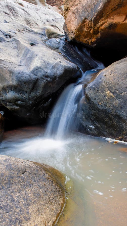 Waterfall on the Stream Le Torrent or Le Torrentfall Cascade Du Torrent ...