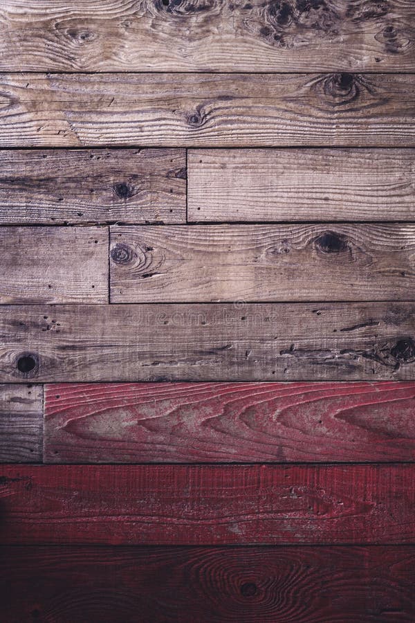 Vertical Shot of a Wooden Floor with Red Paint on it Stock Image ...