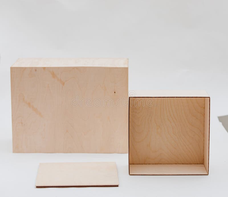 Vertical Shot of Wooden Gift Boxes Stock Image - Image of gift, small ...