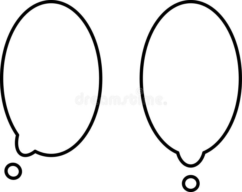 Vertical Speech Bubbles. Editable Vector Illustration Elements of Comic Cartoon, Decorations ...