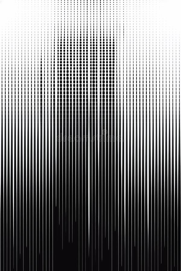 Vertical Speed Line Halftone Pattern Gradually Thinning Out Effect ...