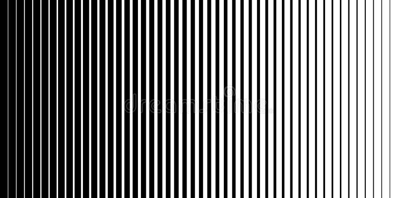 Vertical Speed Line Halftone Pattern Thick To Thin. Vector Illustration ...