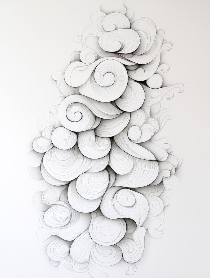 Vertical Sphere Composition of Clustered White Pebbles with High ...