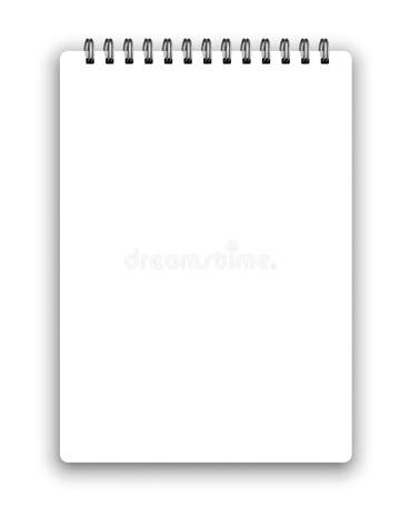 Vertical spiral notepad stock vector. Illustration of design - 42453293