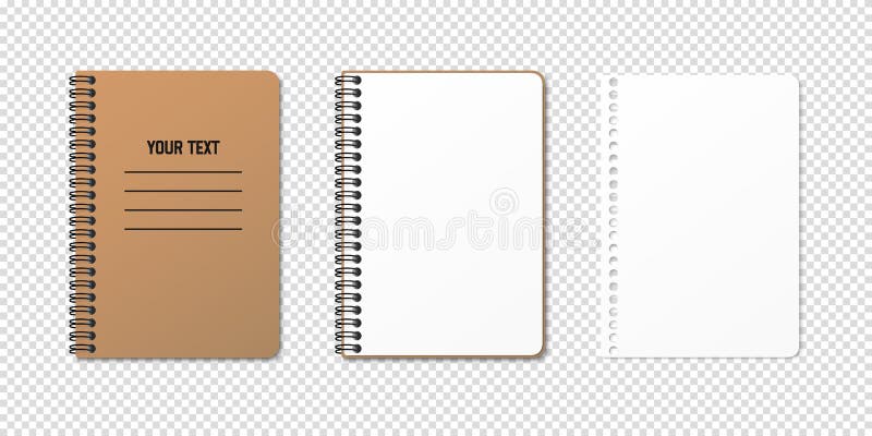 Vertical Spiral Spring Notepad with Space for Your Image or Text on ...