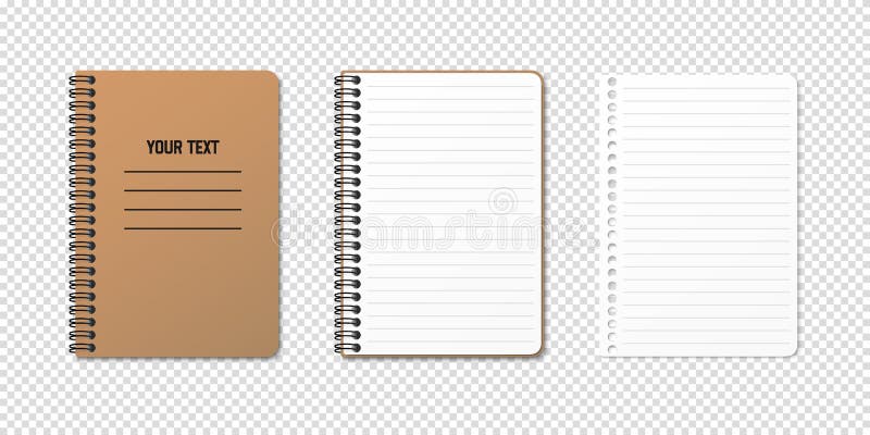 Vertical Spiral Spring Notepad with Space for Your Image or Text on ...