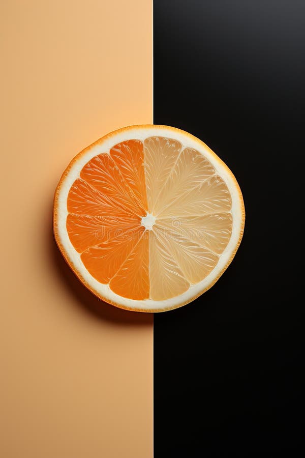Vertical Split Background, Black and Light Orange, Simple an Orange ...