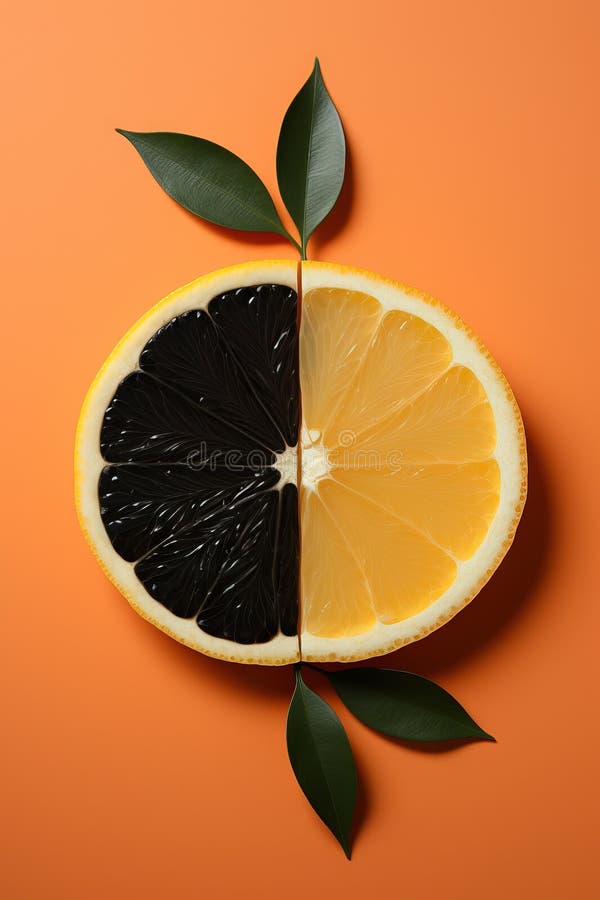 Vertical Split Background, Black and Light Orange, Simple an Orange ...
