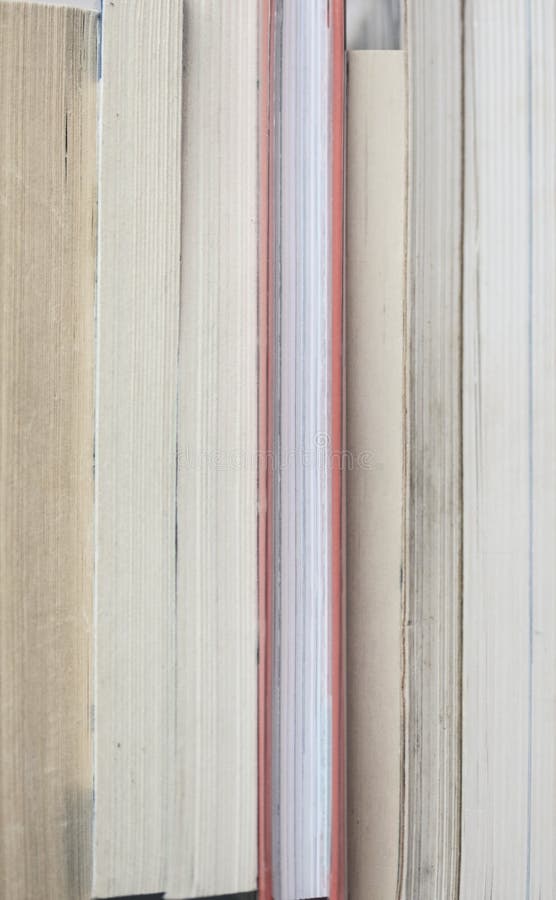 A Vertical Stack of Books. an Old Pile of Books Completely Fill the ...