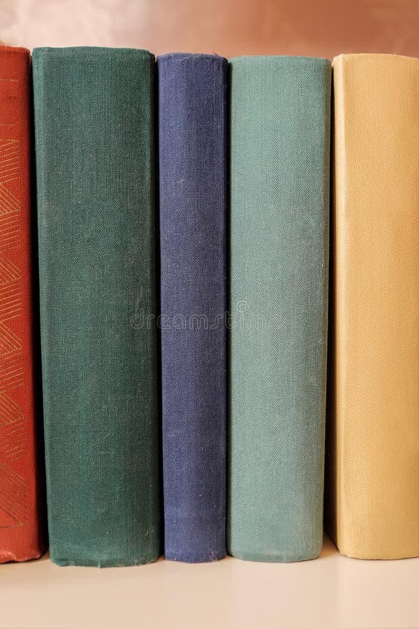 A Vertical Stack of Books and Pamphlets Stock Image - Image of ...