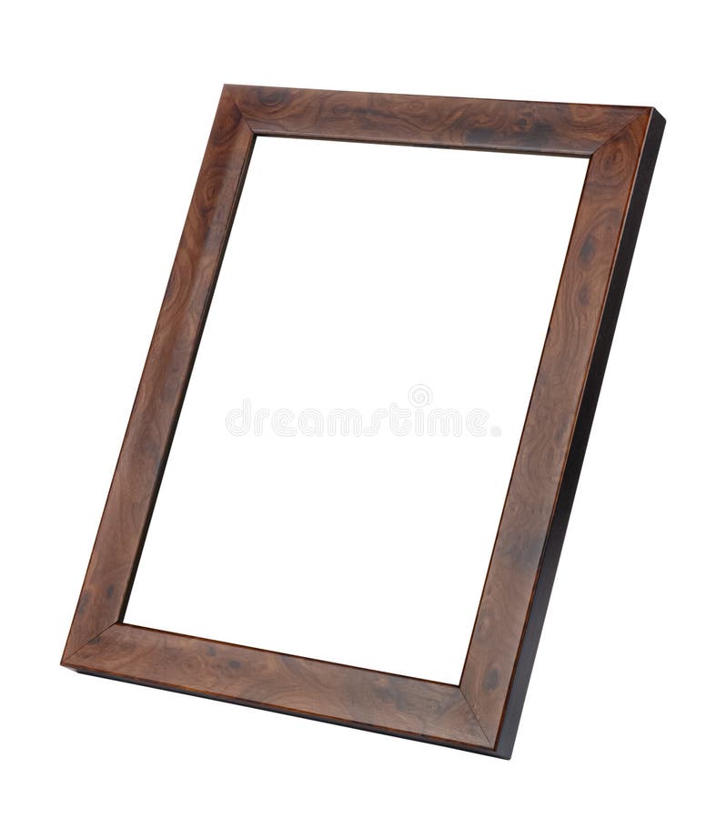 Vertical Standing Empty Square Aluminium Photo Frame with Wide Brown ...