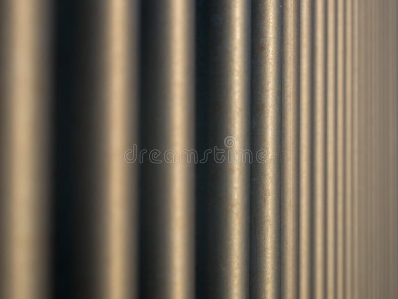 Vertical Steel Bars Compressed Perspective, Shallow Depth of Field ...