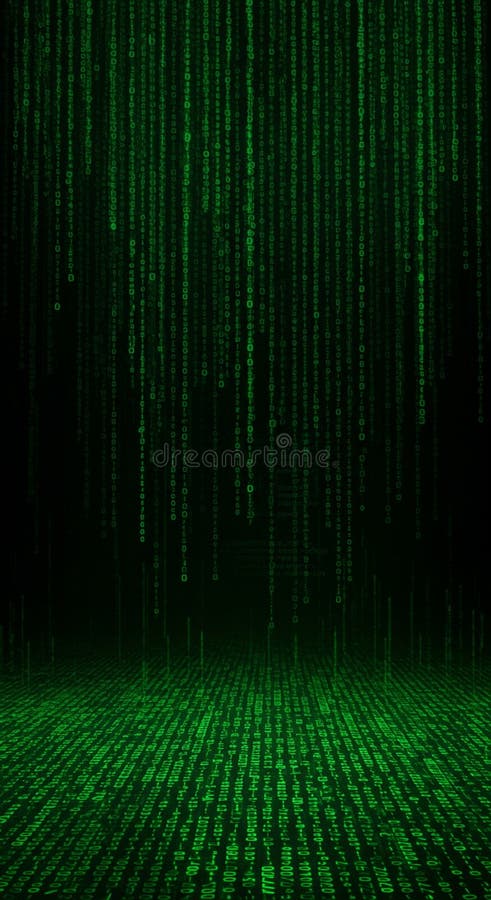 Green Binary Code Cascade Stock Illustrations – 527 Green Binary Code Cascade Stock ...
