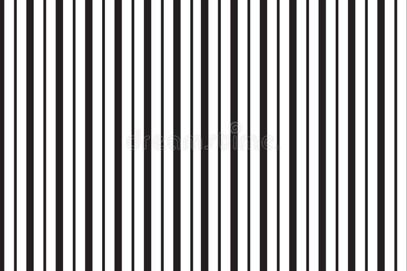 Vertical Stripe Pattern. Simple Black Lines. White Spaced Columns ...