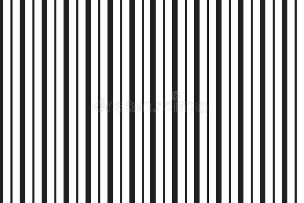 Vertical Stripe Pattern. Simple Black Lines. White Spaced Columns ...