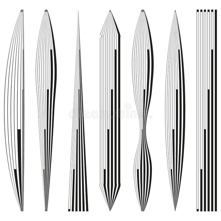 Vertical Striped Elements. Abstract Line Pattern. Parallel Linear ...