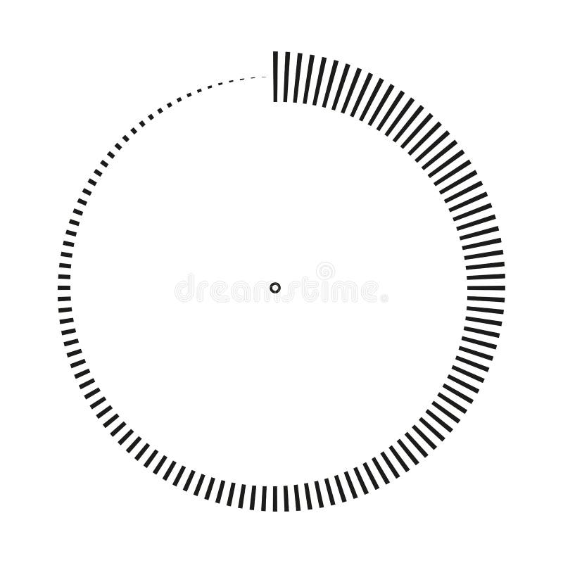 Circle Countdown Clock Counter Timer on White Stock Vector ...