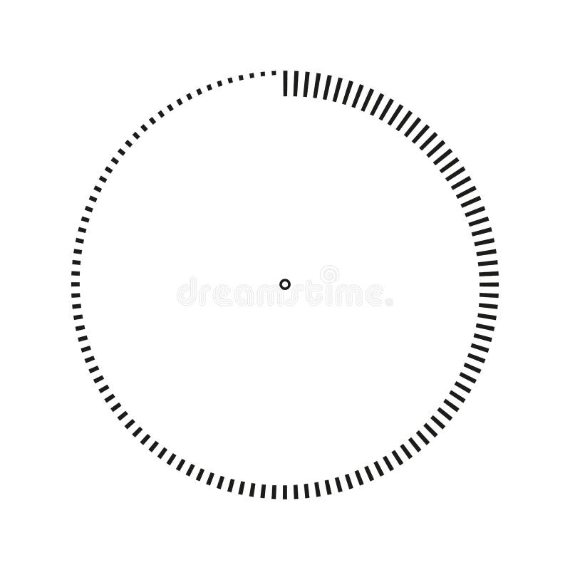 Vertical Stripes in a Circle, Countdown, Vector Graphics, Round Time ...