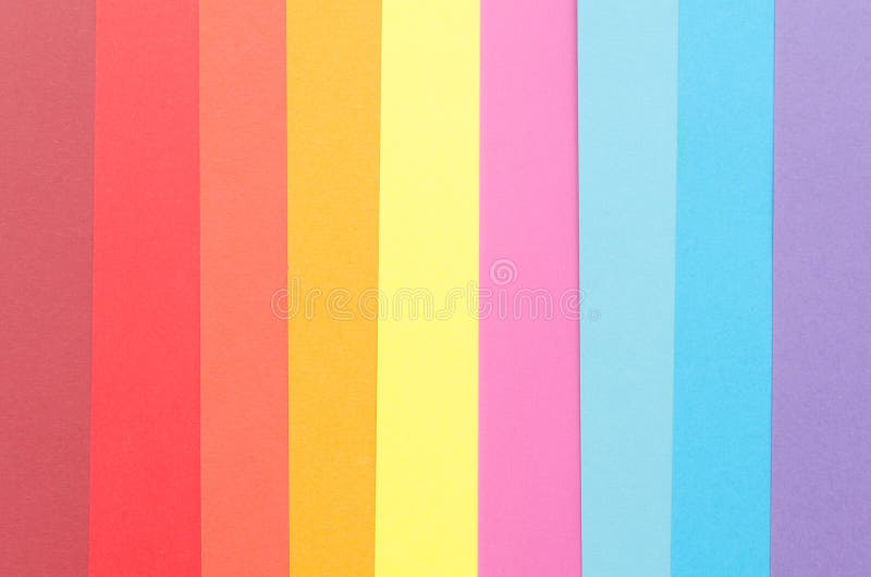 Vertical Stripes of Colorful Construction Paper Stock Photo - Image of ...