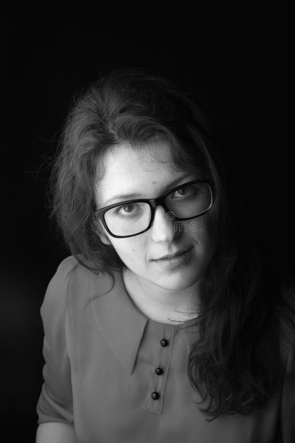 Vertical studio portrait stock image. Image of female - 28345931