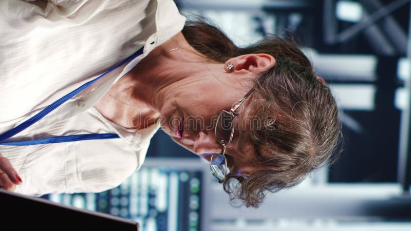 Vertical Supervisor Data Center Comission Stock Footage - Video of ...