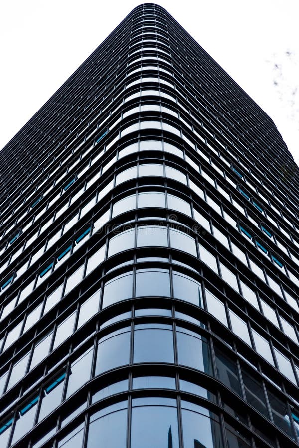 Vertical Symmetric Low-angle View of a Modern Building Stock Image ...