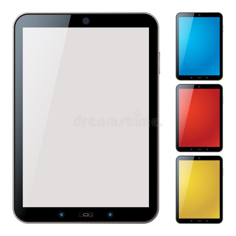 Vertical Tablet and Mobile stock illustration. Illustration of display ...