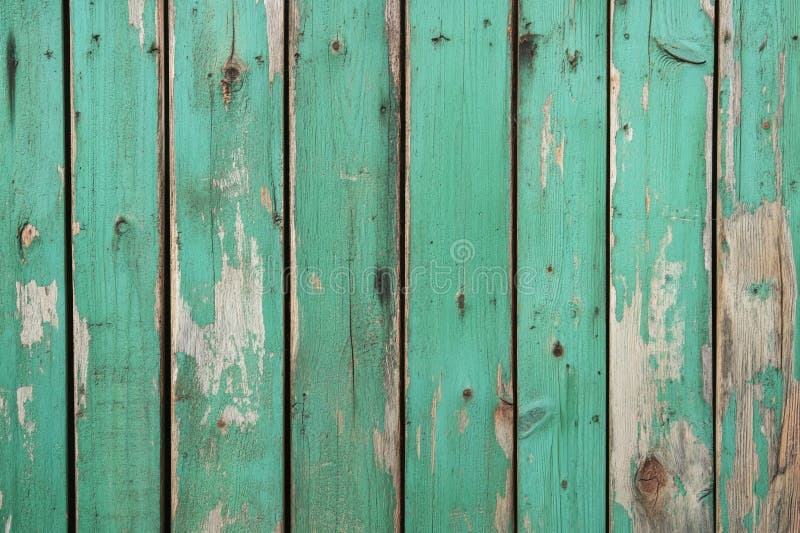 Teal Wooden Planks Textured Background. AI Image Stock Image - Image of ...